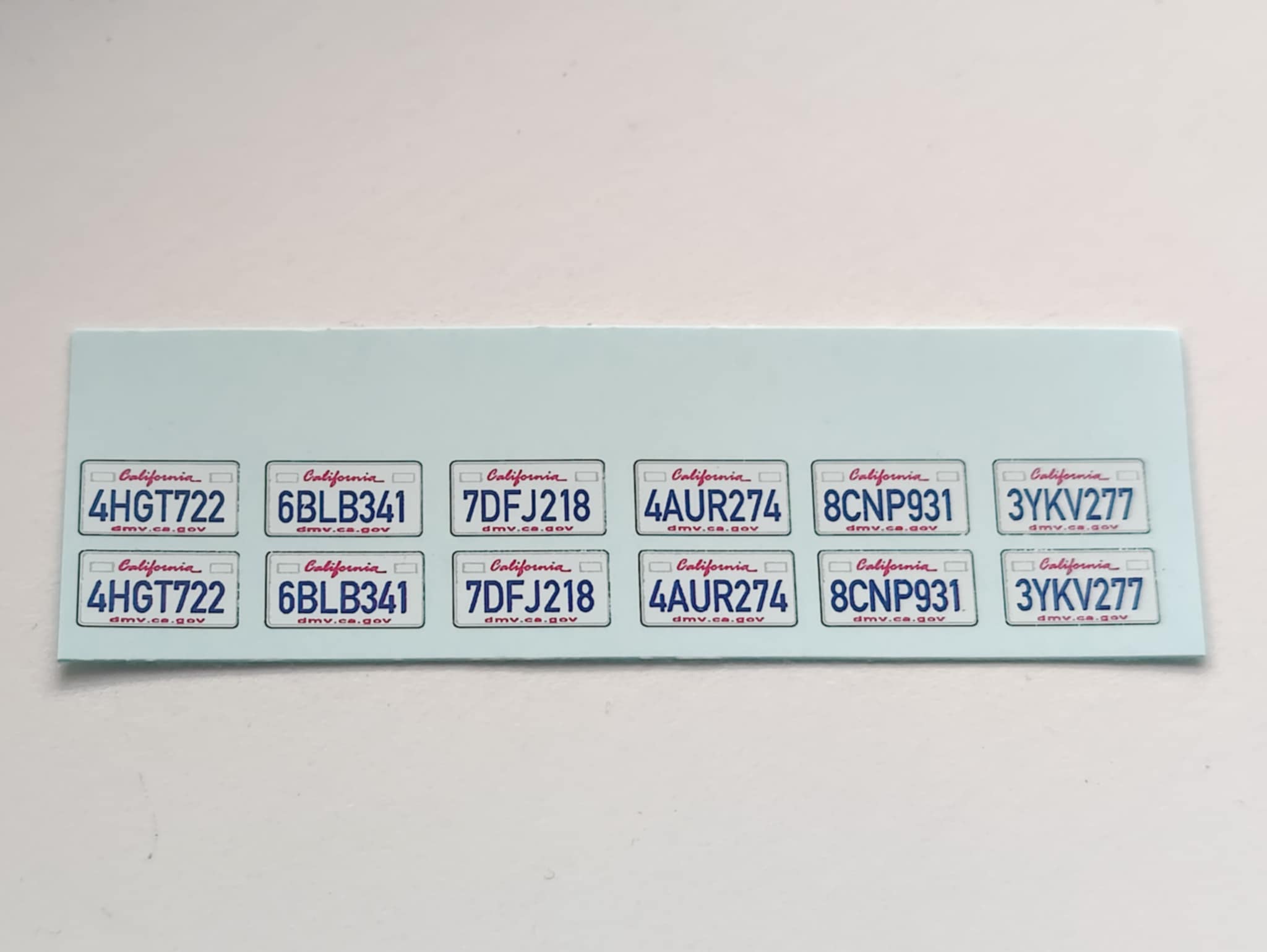 California nummerplader - 1/24-25 - Unit3D.dk